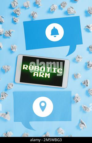 Writing displaying text Robotic Arm, Business idea programmable ...