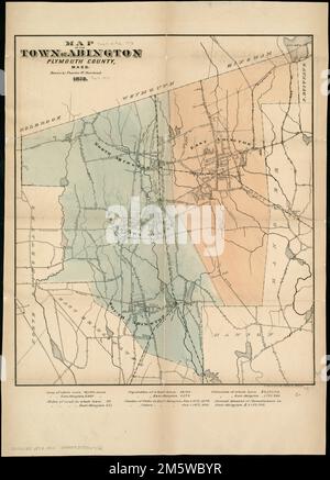 Map of the town of Abington Plymouth County, Mass , Abington Mass ...