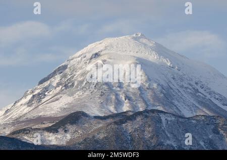 Snow-capped Mount Rausu. Shiretoko National Park. Shiretoko Peninsula ...