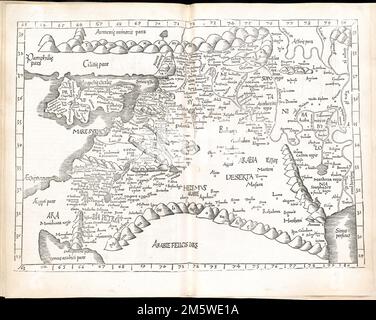 Palestine on the map of Middle East (Western Asia) with softly striped ...