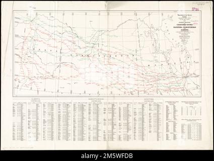 Map of Manitoba, Saskatchewan and Alberta : showing the number of ...