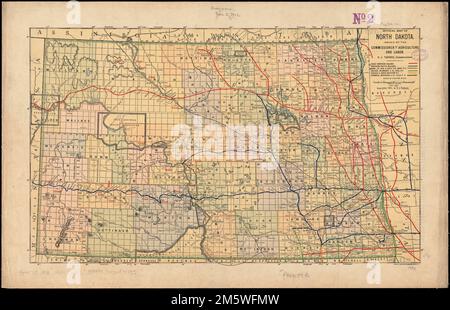 Official map of North Dakota , Railroads, North Dakota, Maps, Coal ...