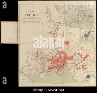 Kart over Kristiania , Oslo Norway, Maps Norman B. Leventhal Map Center ...