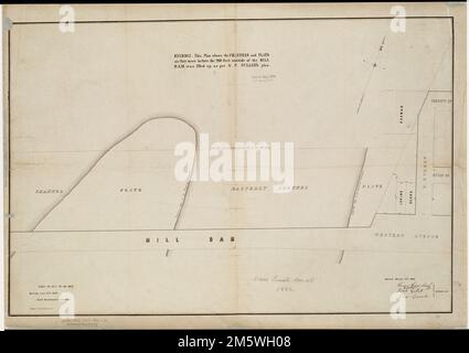 [Plan of channels and flats as they were before the 200 feet outside of ...