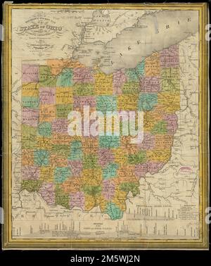 The tourist's pocket map of the state of Ohio : exhibiting its internal ...