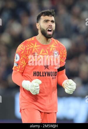 London, England, 30th December 2022. Yoane Wissa of Brentford during ...