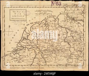 The seat of war in the circle of Westphalia , Lower Saxony Germany ...