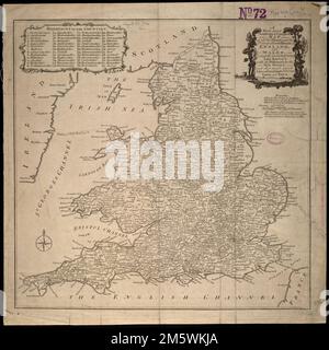 England shown on a Road map or a geography map Stock Photo - Alamy