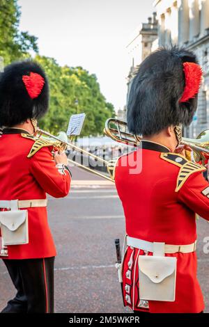 The Drum Major with the Band of the Coldstream guards in Horse Guards ...