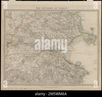 Ireland. Relief shown by hachures.... , Ireland Stock Photo - Alamy