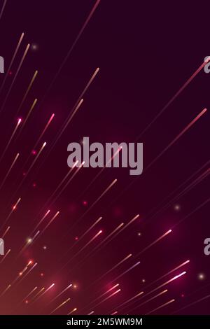 Red neon meteor background design vector Stock Vector Image & Art - Alamy