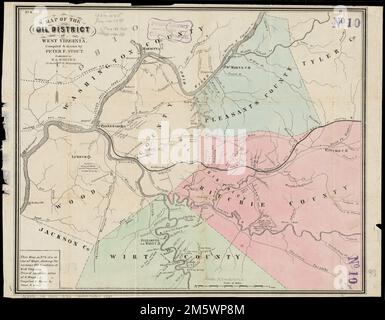 Map of Wirt in West Virginia Stock Photo - Alamy