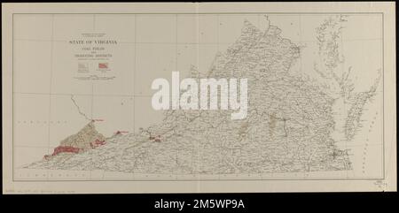 State of Virginia coal fields and producing districts, September 1919 ...