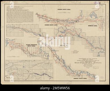 Milk River Irrigation Project, Montana , Milk River Project U.S., Maps ...