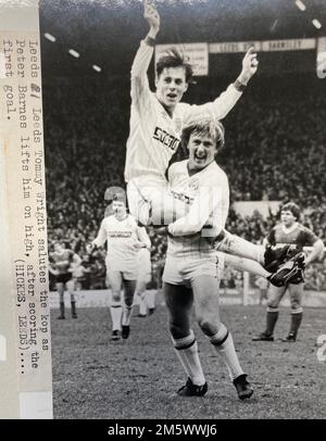 Peter Barnes playing for Leeds Utd Stock Photo - Alamy
