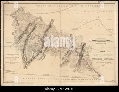 Map of Washington in Ohio Stock Photo - Alamy