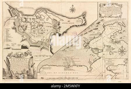 A plan of the city & harbour of Louisburg : shewing that part of ...