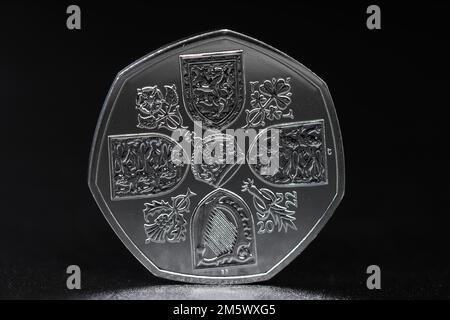 The first 50p coin to feature the first portrait of His Royal Highness ...