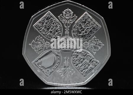 The first 50p coin to feature the first portrait of His Royal Highness ...