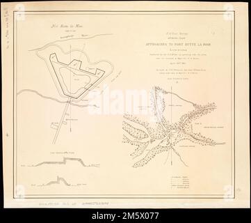 Approaches to Fort Butte La Rose, Louisiana : captured by the U.S ...