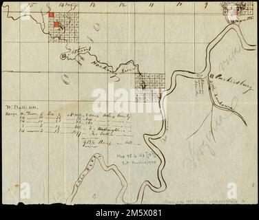 Map of Gallia in Ohio Stock Photo - Alamy