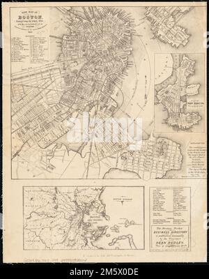 New map of Boston, comprising the whole city, with the new boundaries ...
