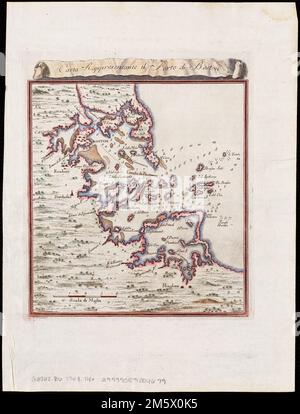 Boston Harbor, Massachusetts. Depths shown by soundings. Relief shown ...