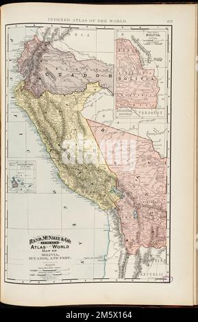 Map of the world. Relief shown by hachures. Ancillary maps: Northern ...