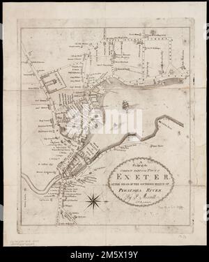 A plan of the compact part of the town of Exeter, at the head of the ...