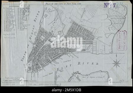 Plan of the city of New York, 1791 , New York N.Y., Maps, Early works ...
