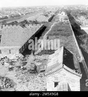 West from Ha-ta-men (gate) along huge ancient Wall between Tartar and ...