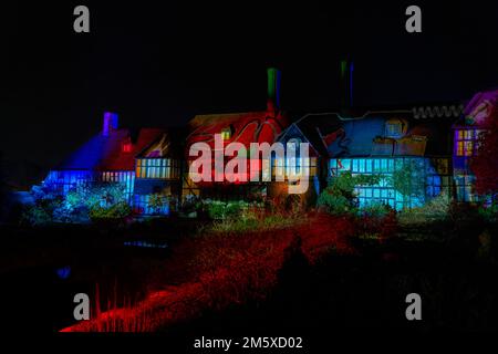 RHS Wisley , Glow event, December 2022 Stock Photo - Alamy