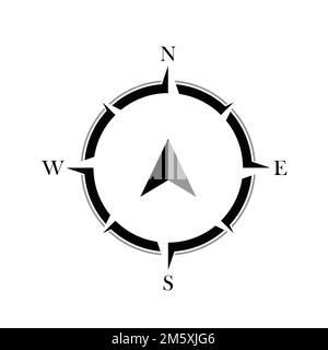 Creative Compass Concept Logo Design Template Stock Vector Image & Art ...