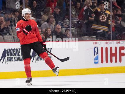 December 31, 2022, Moncton, NB, CANADA: Slovakia's Frannisek Dej defend ...
