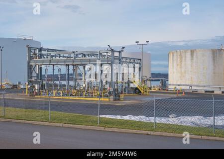 The imperial oil esso petrolium storage and distribution facility is ...