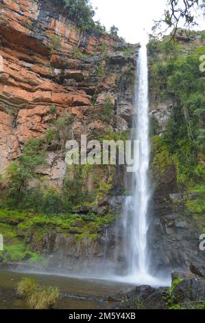 Beautiful secluded and majestic Lonecreek or Lone creek falls ...