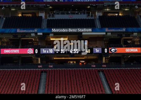 Atlanta, Georgia. 31st Dec, 2022. Ohio State band during NCAA football ...