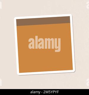 Orange notepaper journal sticker vector Stock Vector Image & Art - Alamy