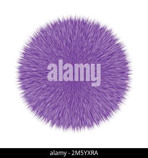 Purple Fluffy Vector Hair Ball Stock Vector Image & Art - Alamy