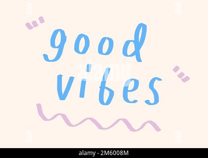 Good handwritten design on a beige background vector Stock Vector Image ...