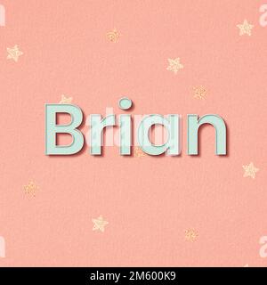 Brian male name vector word typography Stock Vector Image & Art - Alamy
