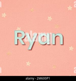 Ryan word art pastel typography Stock Vector Image & Art - Alamy