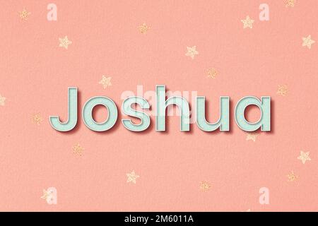 Joshua male name typography vector Stock Vector Image & Art - Alamy