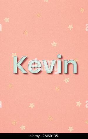 Kevin male name typography vector Stock Vector Image & Art - Alamy
