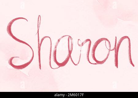 Sharon script word art typography vector Stock Vector Image & Art - Alamy