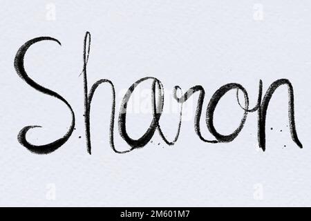 Sharon lettering word art typography vector Stock Vector Image & Art ...