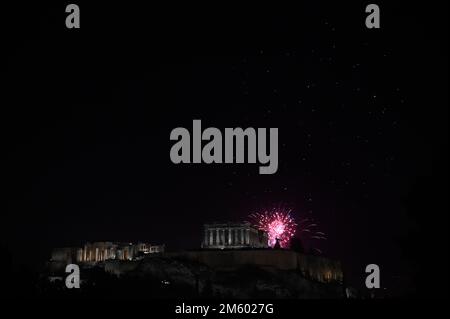 Athens, Attiki, Greece. 1st Jan, 2023. Athens with spectacular ...