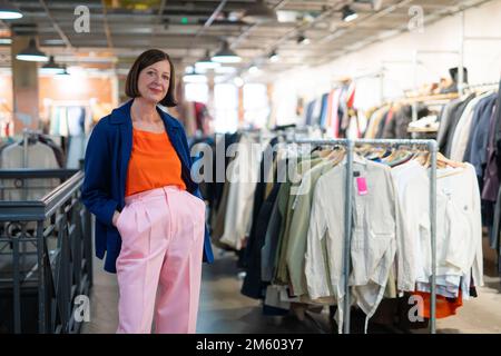 Traid CEO Maria Chenoweth, at the Traid Charity Shop, Dalston, east ...