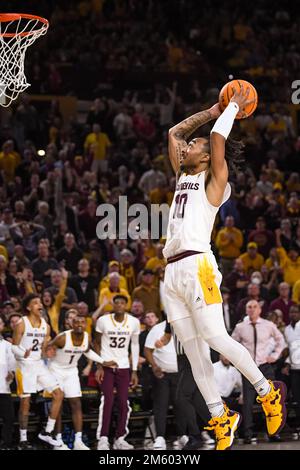 Arizona State guard Frankie Collins (10) during the first half of an ...