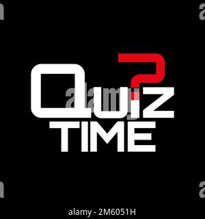 Quiz time with creatif font design Stock Vector Image & Art - Alamy